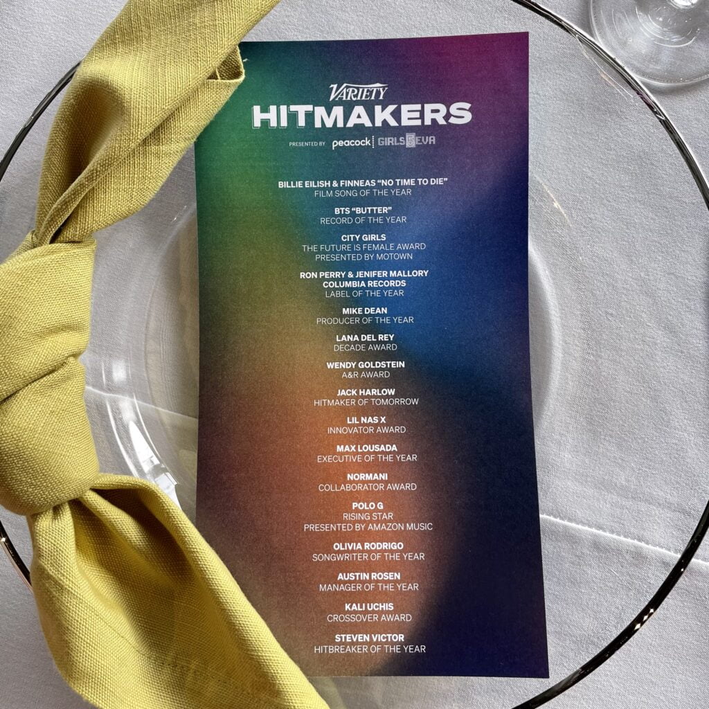 Variety Hitmakers Celebration - 360 MAGAZINE - GREEN | DESIGN | POP | NEWS